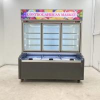China Customizable Commercial Glass Door Freezer Multi Purpose C Store Coolers 380L 220V for sale