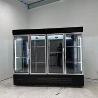 China Four Doors Commercial Flower Cooler Upright Fresh Flower Refrigerator 240x80x200cm 2200L for sale