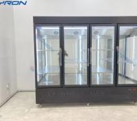 China Four Doors Commercial Flower Cooler Upright Fresh Flower Refrigerator 240x80x200cm 2200L for sale