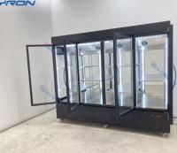 China Four Doors Commercial Flower Cooler Upright Fresh Flower Refrigerator 240x80x200cm 2200L for sale
