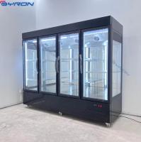 China Four Doors Commercial Flower Cooler Upright Fresh Flower Refrigerator 240x80x200cm 2200L for sale
