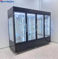 China Four Doors Commercial Flower Cooler Upright Fresh Flower Refrigerator 240x80x200cm 2200L for sale
