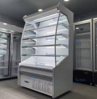 China Commercial Multideck Display Fridge Air Curtain Cooler 1300L 220V for Supermarket Fruit Vegetable Milk for sale