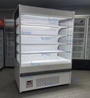 China Commercial Multideck Display Fridge Air Curtain Cooler 1300L 220V for Supermarket Fruit Vegetable Milk for sale