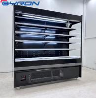 China Commercial Multideck Display Fridge Air Curtain Cooler 1300L 220V for Supermarket Fruit Vegetable Milk for sale