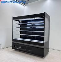 China Commercial Multideck Display Fridge Air Curtain Cooler 1300L 220V for Supermarket Fruit Vegetable Milk for sale