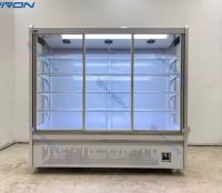 China Commercial Air Curtain Display Cooler for Fruits Vegetables 120cm 900L 2-8C for sale