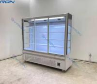 China Commercial Air Curtain Display Cooler for Fruits Vegetables 120cm 900L 2-8C for sale