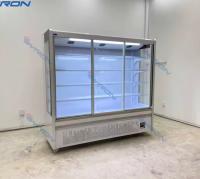 China Commercial Air Curtain Display Cooler for Fruits Vegetables 120cm 900L 2-8C for sale