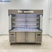 China Hotpot Commercial Showcase Refrigerator Multi Deck Display Chiller for sale