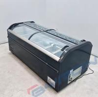 China Curved Glass Top Island Freezer Commercial Display Freezer 220V 400W for sale