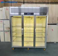 China OEM 3 Door Upright Commercial Meat Hanging Refrigerator 950L 220V for sale