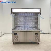 China Direct Cooled Stainless Steel Open Display Counter Fridge 150cm 1300L Commercial Refrigerator for sale