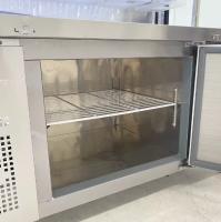 China Direct Cooled Stainless Steel Open Display Counter Fridge 150cm 1300L Commercial Refrigerator for sale