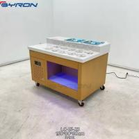 China Condiment Hotpot Refrigerator Malatang Open Merchandiser Refrigerator for sale
