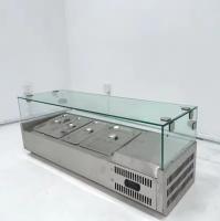 China Restaurant Refrigerated Salad Table Countertop Sandwich Salad Prep Table Customized for sale
