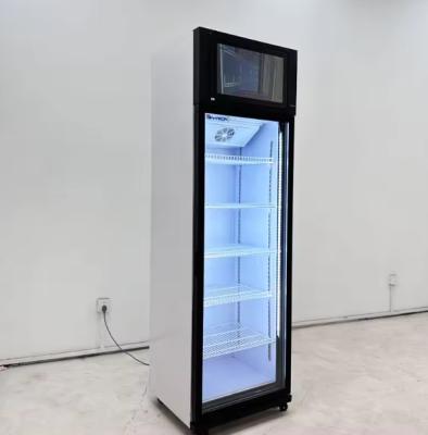China Video Advertising LCD Commercial Beverage Cooler Fridge 420L 220V for sale