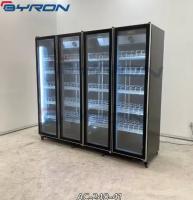 China Upright 3 Door Beverage Fridge Beverage Cooler Refrigerator for sale