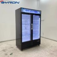 China Double Door Beverage Cooler Dual Zone Wine Fridge Energy Efficiency for sale