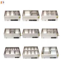 China Rectangular Bain Marie Electric Food Warmer 150L 3 Pan Bain Marie for sale