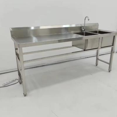 China SS304 Stainless Steel 3 Compartment Commercial Wash Sink 0.8mm Thickness OEM ODM for sale