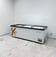 China Supermarket Top Glass Freezer Chest Freezer 200L Custom Logo Commercial Display for sale