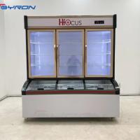 China Vertical Triple Door Display Freezer Convenience Store Coolers Adjustable for sale