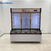 China Vertical Triple Door Display Freezer Convenience Store Coolers Adjustable for sale
