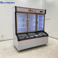 China Vertical Triple Door Display Freezer Convenience Store Coolers Adjustable for sale