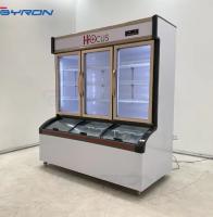 China Vertical Triple Door Display Freezer Convenience Store Coolers Adjustable for sale