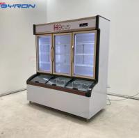 China Vertical Triple Door Display Freezer Convenience Store Coolers Adjustable for sale