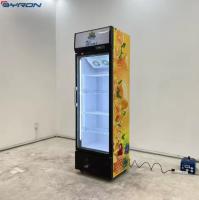 China Chilled Glass Door Upright Freezer 300L 650L 1000L Commercial Beverage Refrigerator for sale