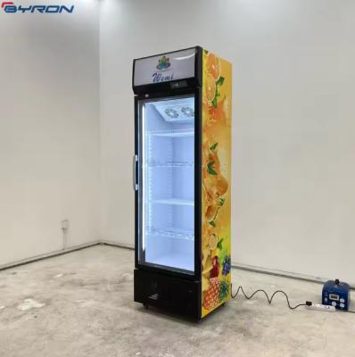 China Chilled Glass Door Upright Freezer 300L 650L 1000L Commercial Beverage Refrigerator for sale