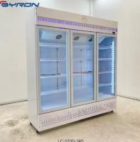 China Three Door Commercial Beverage Cooler Single Temp Adjustable Shelf for sale