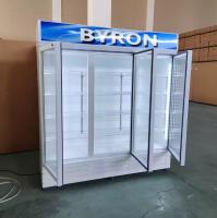 China Freestanding Commercial Glass Front Refrigerator See Through Refrigerator for sale