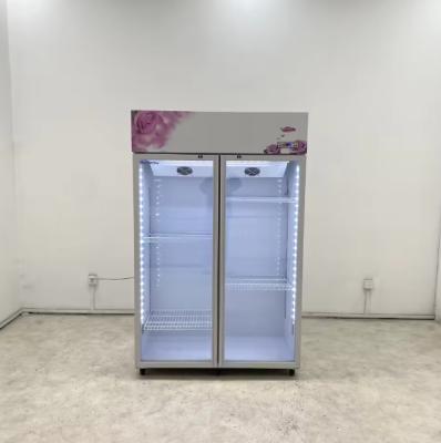 China 2 Door Floral Display Cooler 800L Single Temp Merchandiser 120x60x192cm for sale