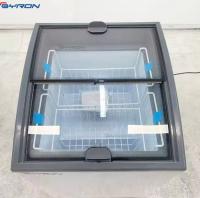 China 105 Liter Display Deep Freezer Direct Cooling Glass Top Display Freezer for sale