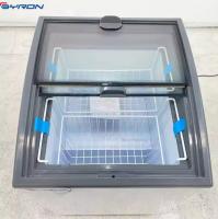 China 105 Liter Display Deep Freezer Direct Cooling Glass Top Display Freezer for sale
