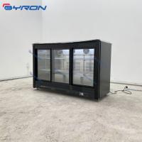 China 268L Single Door Aluminium Inner Beverage Cooler Direct Cooling Mechanical Thermostat Commercial Display Refrigerator for sale