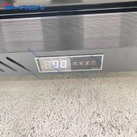 China 610L Double Sliding Door Beverage Cooler Embraco Compressor Frost Free Fan Cooling Commercial Display Fridge for sale