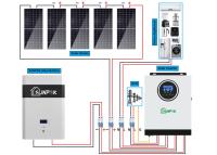 China SUNPOK Hybrid Solar System Kit 5000w Grid Connected Solar Rooftop System for sale