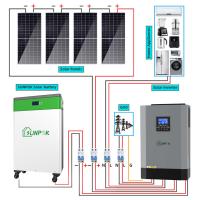 China LCD Display Hybrid Solar System Kit 3kwh 5kwh 10kwh For Home for sale