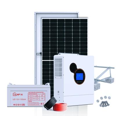 China Sunpok 10kw 15kw 20kw off grid solar power systems 10000w solar powered generator for sale