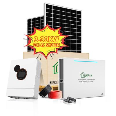 China Aluminum Structure Complete Off Grid Solar System 10KW 15KW 20KW 25KW 30KW for sale