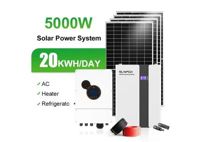 China TUV Monocrystalline Silicon Hybrid Solar System Kit Including Lead Acid Battery for sale