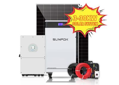 China EU US 50kw Hybrid Solar Power Systems 10kw 15kw For House 20kw 30kw Industrial Solar System for sale