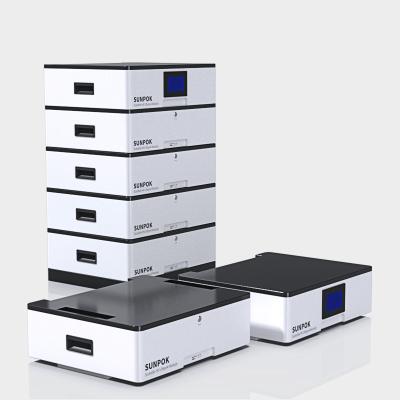 China Solar Energy Storage Power System Stacked Lifepo4 Battery 48v 51.2v 400ah 20kwh for sale