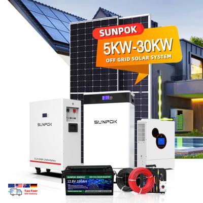 China On Off Grid Solar Energy System 6Kw 10Kw 15Kw 20Kw 10000W Hybrid Solar Power System for sale