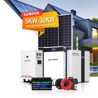 China Complete Smart Solar Set Off Grid Roof Home Energy System Kit 3kw 5kw 8kw 10kw 15kw 20kw 30kw for sale