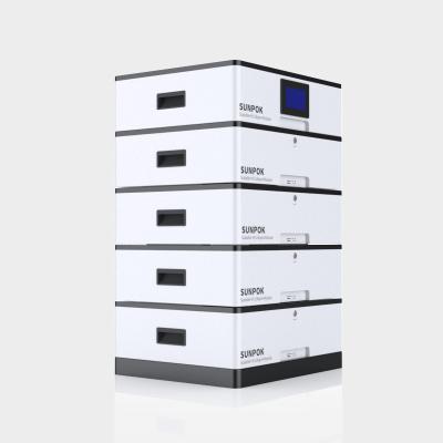 China Stackable Modular Energy Storage Battery 48V 10kwh 20kwh 400Ah High Voltage House Battery Pack for sale